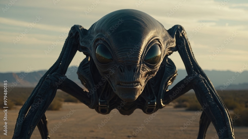 Interstellar craft observed making a gentle landing in a remote spot ...