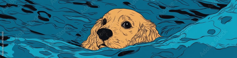 Cartoon cocker spaniels enjoying the beach on coloring pages for ...