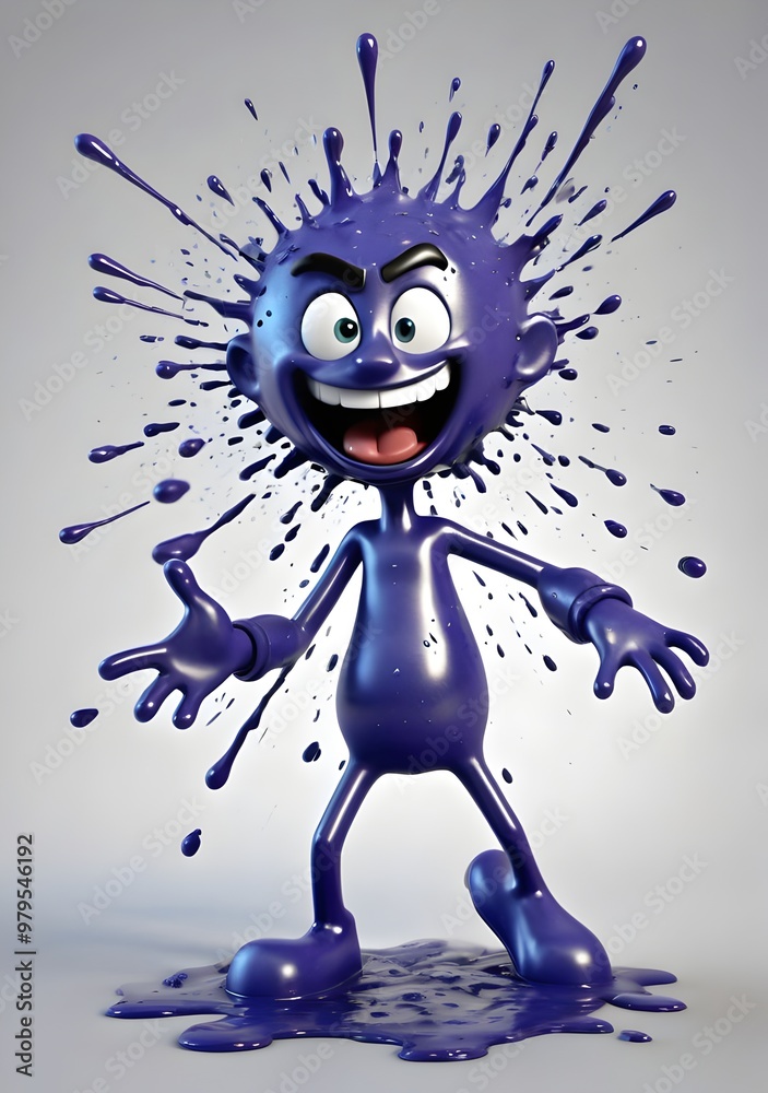A hyperactive mercury character that’s splashing everywhere. His body ...
