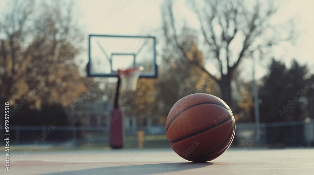 Basketball, featuring a classic design with textured surface and ...