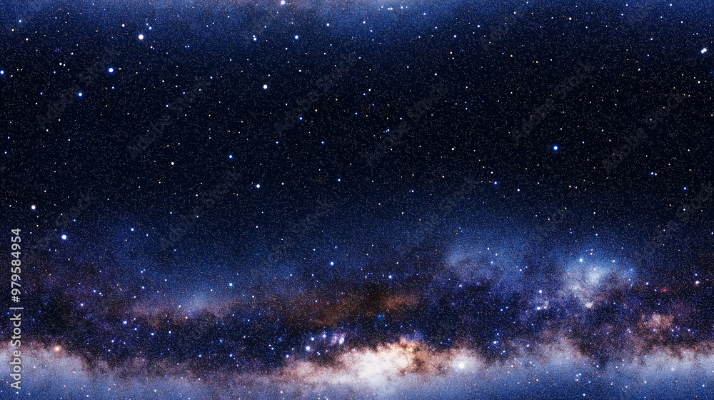 Milky Way Band: Seamless design of the Milky Way band stretching across ...
