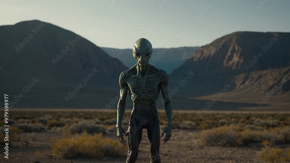 UFO and alien make a grand appearance with a stylish and ...