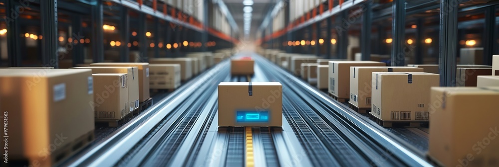 Smart warehouse management system identify package picking and delivery ...