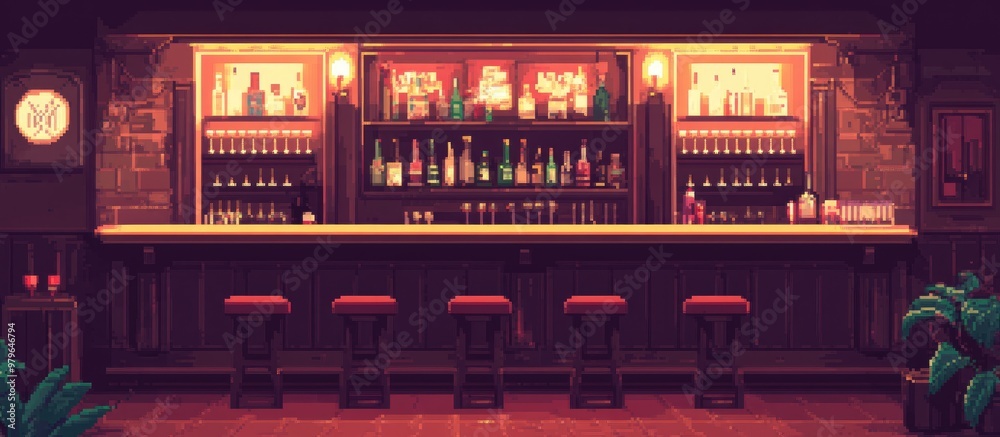 Cozy And Inviting Bar With High Stools And Soft Lighting Beautiful ...