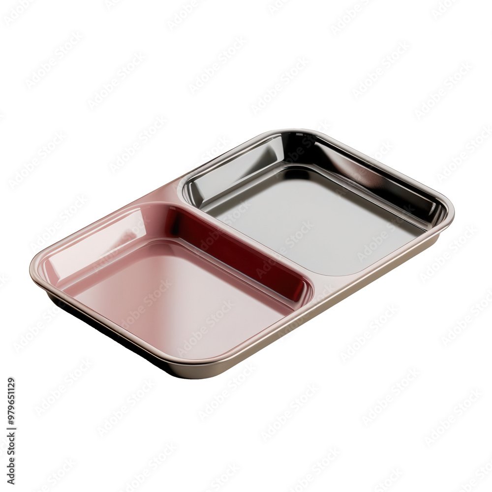 Stylish two-section serving tray featuring a sleek design, perfect for ...