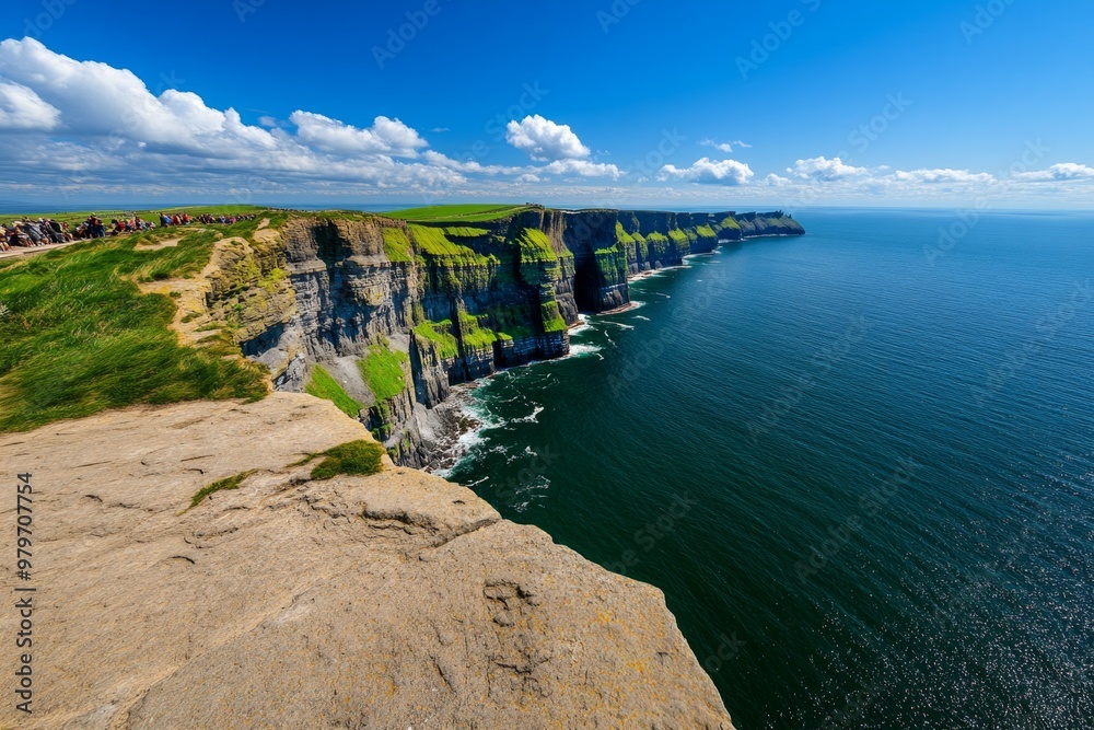 British Isles coastline along the Cliffs of Moher, offering sweeping ...