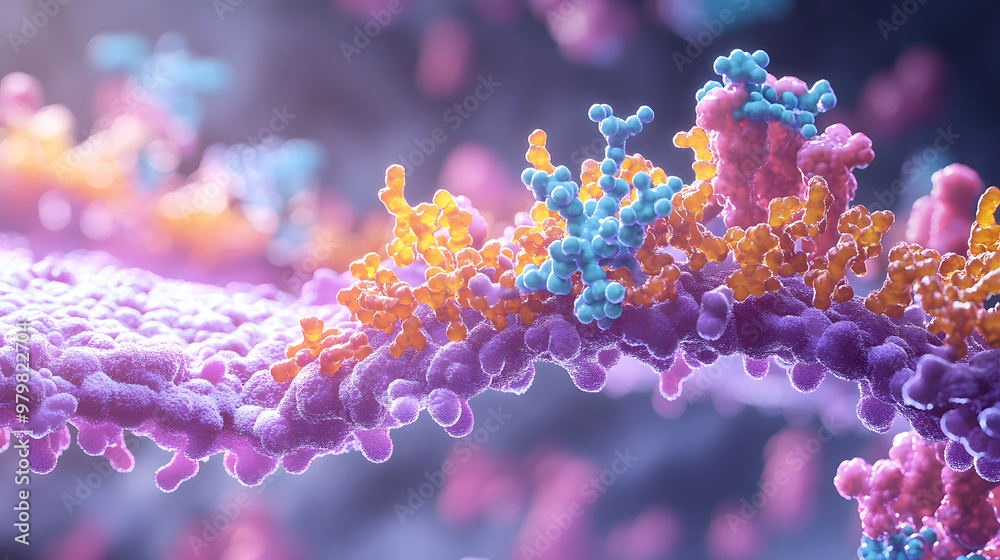 Enzyme-substrate interaction/ Illustration of an enzyme’s active site ...
