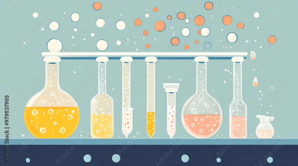 Filtration process diagram: solid-liquid mixture separation. Chemistry ...