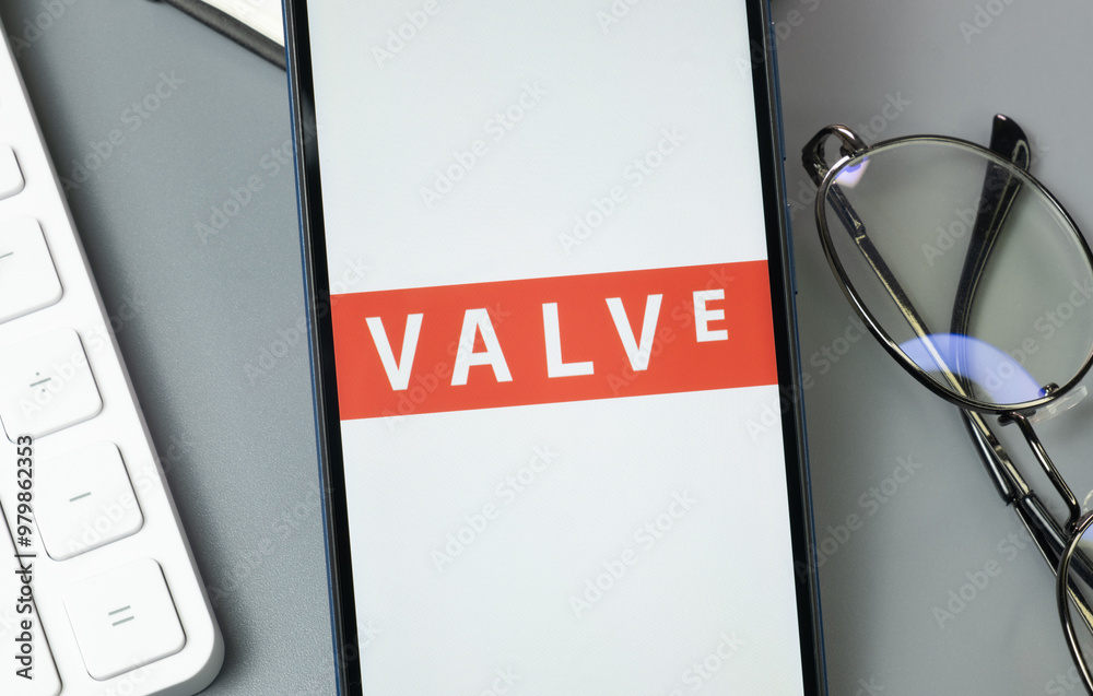 New York, USA - 30 August 2024: Valve Corporation Logo on Phone Screen ...