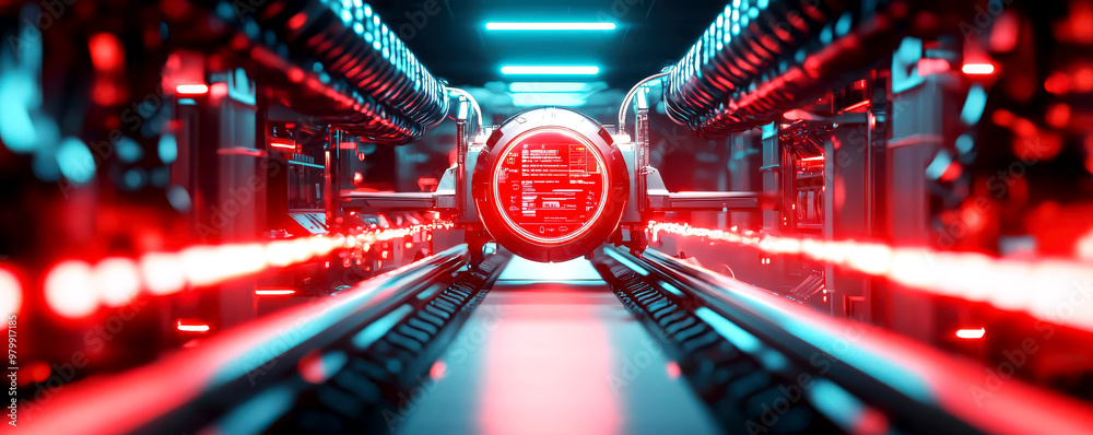 AI system performing a visual quality inspection on a production line ...