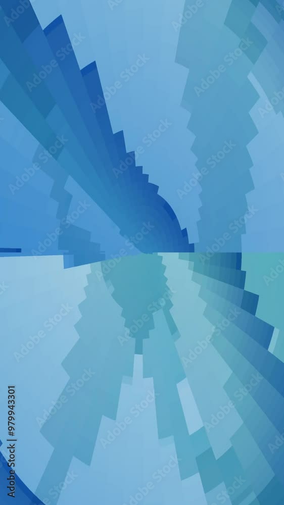 Mesmerizing array of radial lines that seamlessly converge and ascend ...