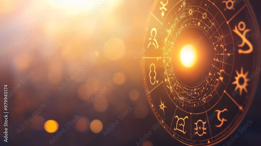 Zodiac alignment during a solar eclipse, with celestial bodies ...