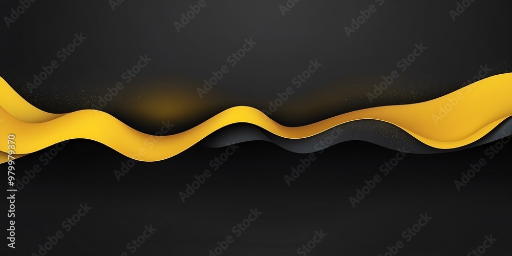 gradient yellow to black top to bottom transition with smooth grainy ...