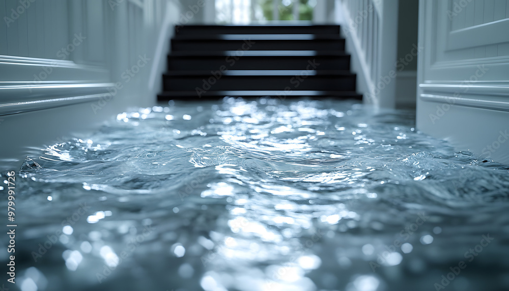 “3D Animation of an Interior Scene with Water Rising from the Floor ...
