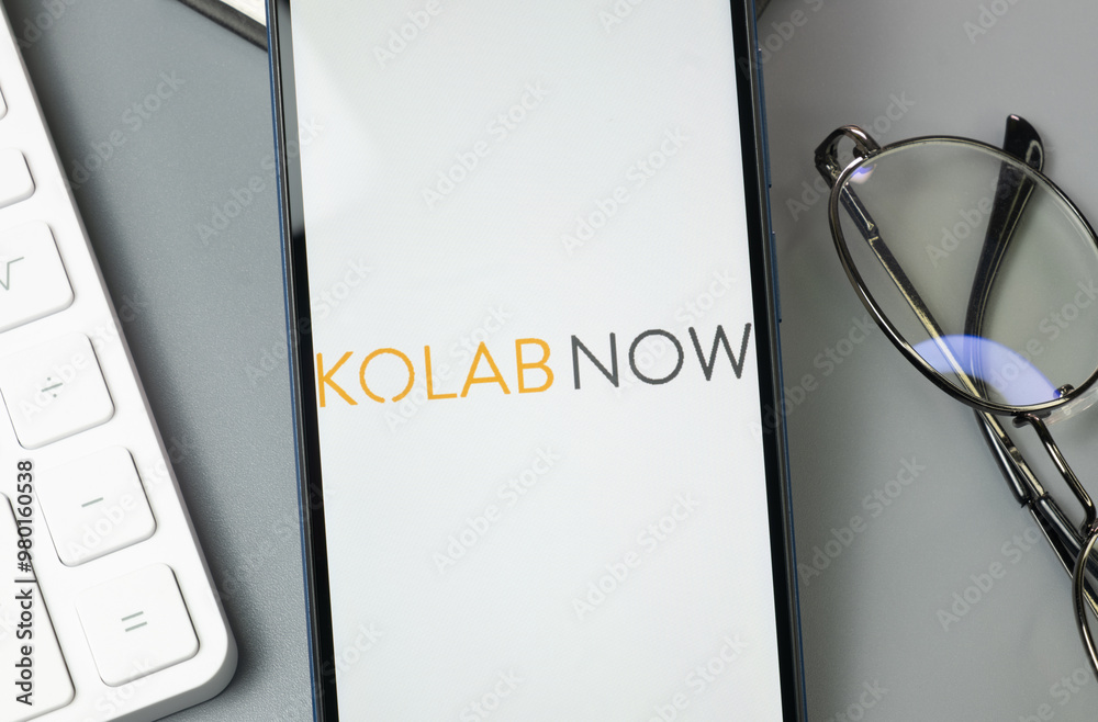 New York, USA - 30 August 2024: Kolab Now Logo on Phone Screen, Company ...