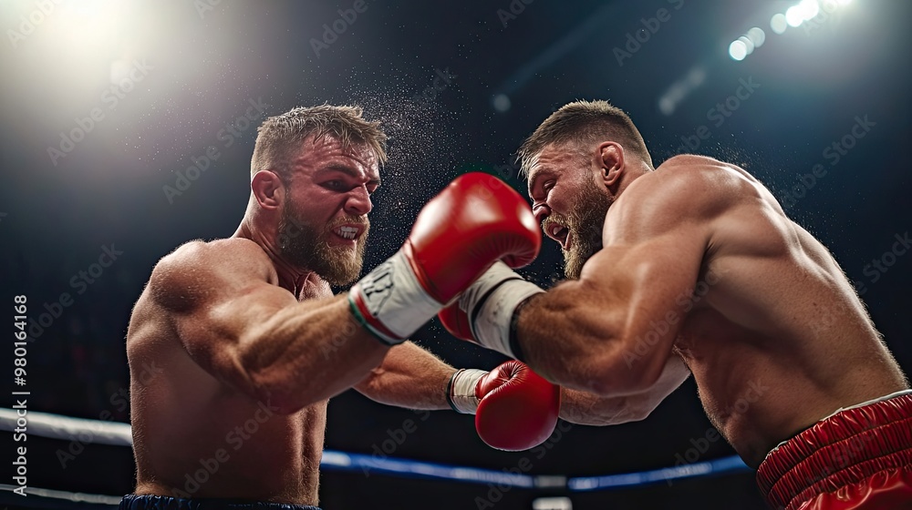 Dynamic boxing match showcasing intense competition and athleticism in ...