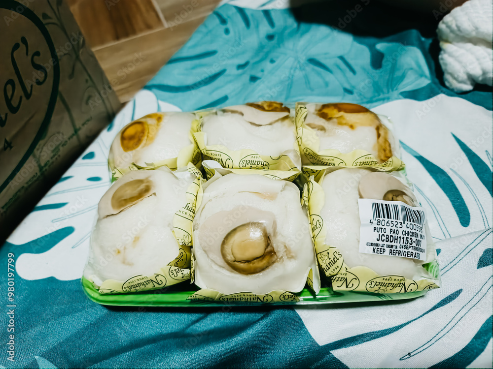 Puto Pao Chicken from Nataniels in Pampanga Philippines. This is a ...