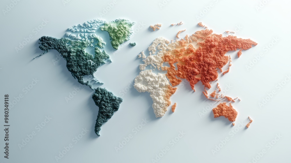 Thematic Map of Population Density, A thematic map highlighting areas ...