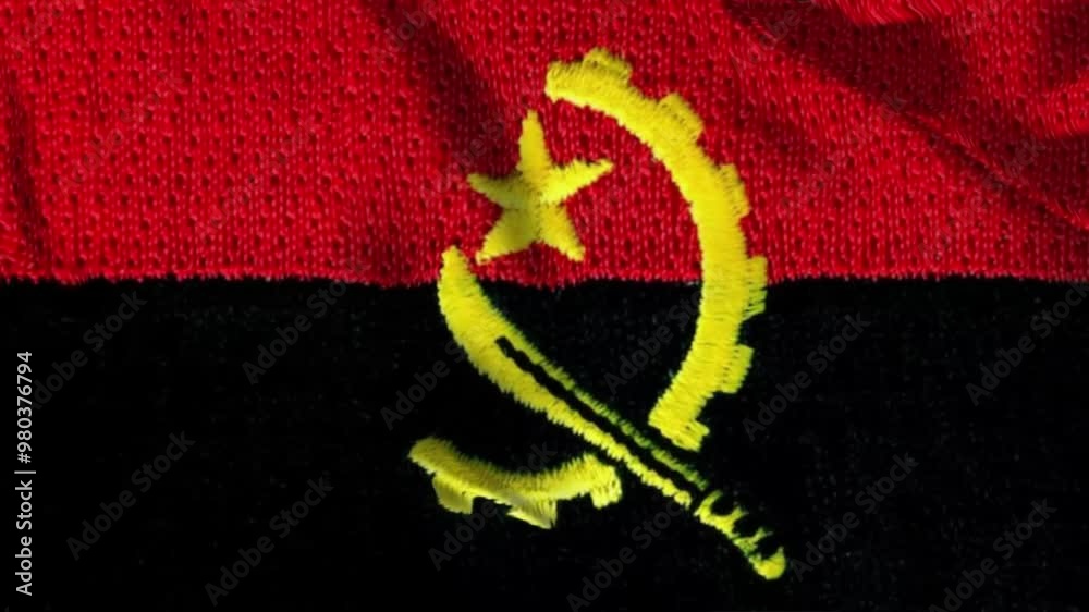 Angola Flag Banner, National flag of Angola, Angola Flag Video, Waving ...