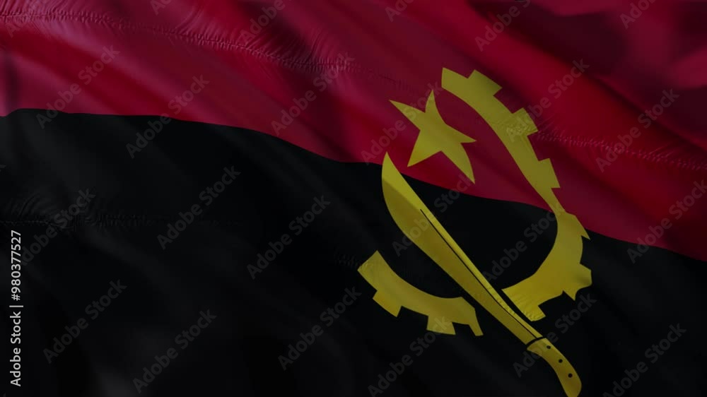 HD Video of Angola Flag, National flag of Angola, Angola Flag Video ...