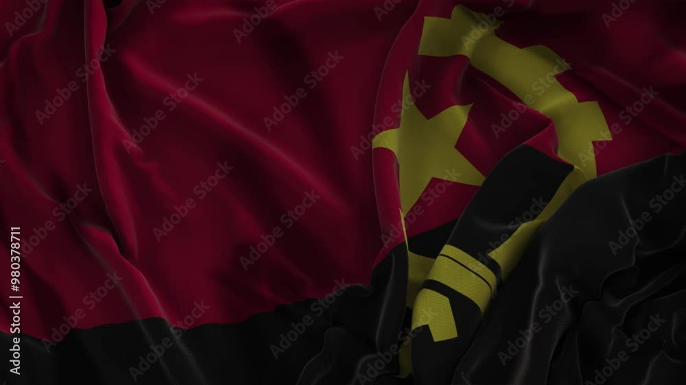 Waving Flag of Angola, National flag of Angola, Angola Flag Video ...