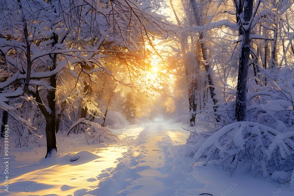 Winter and Snow Wallpaper, Landscape of Train passing through famous ...