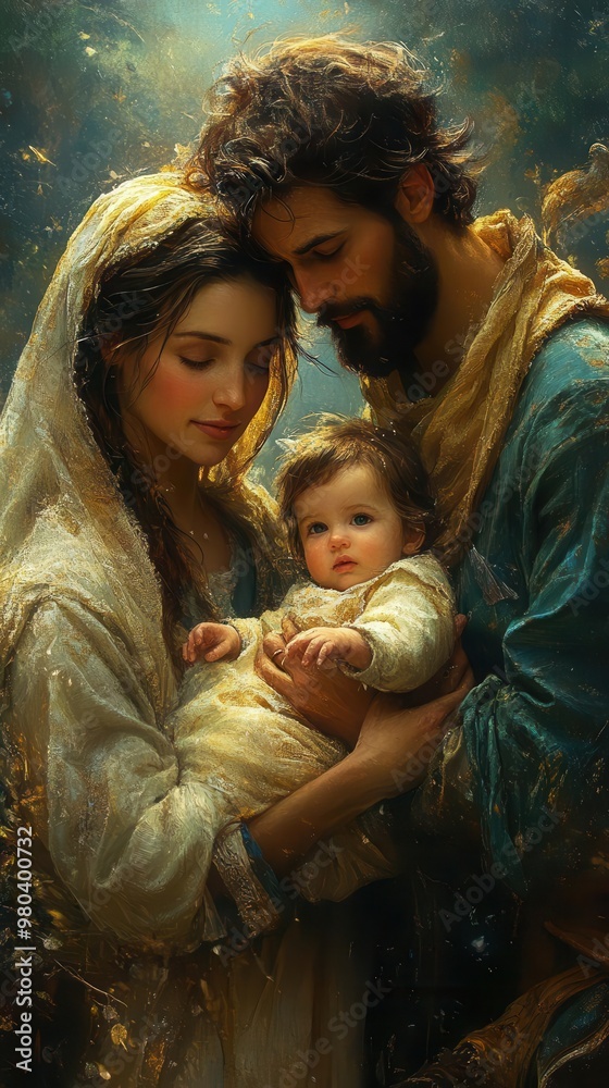 Photo & Art Print modern reimagining of holy family mary joseph and ...