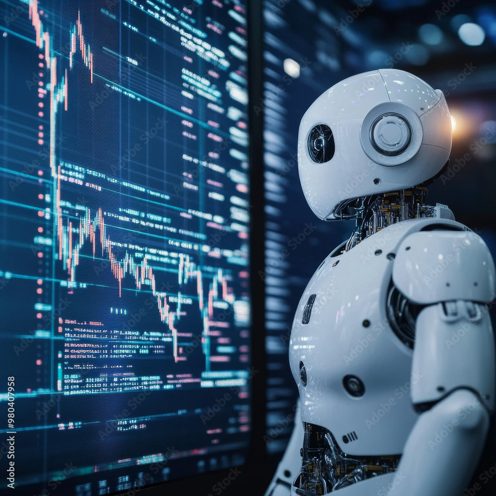 A robot trader assistant operates in the forex market, using an ...