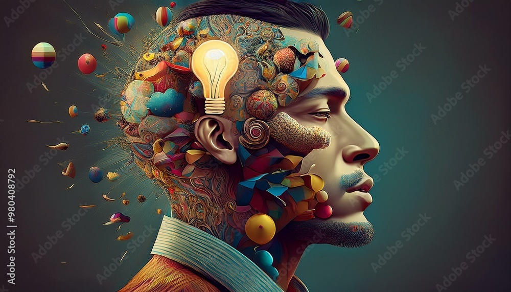 many ideas in the head, ideas become expression and forms around the ...