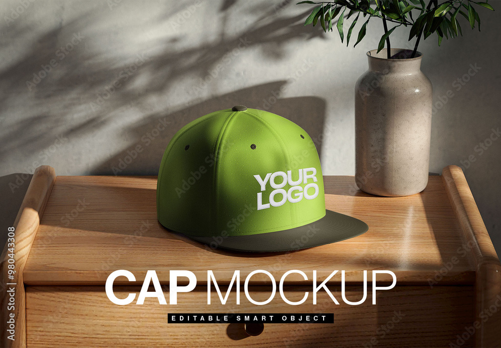 Snapback Hat Mockup Stock Template | Adobe Stock