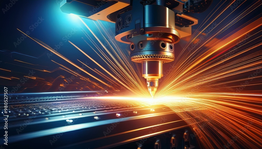 Banner background concept of modern industrial technology featuring ...