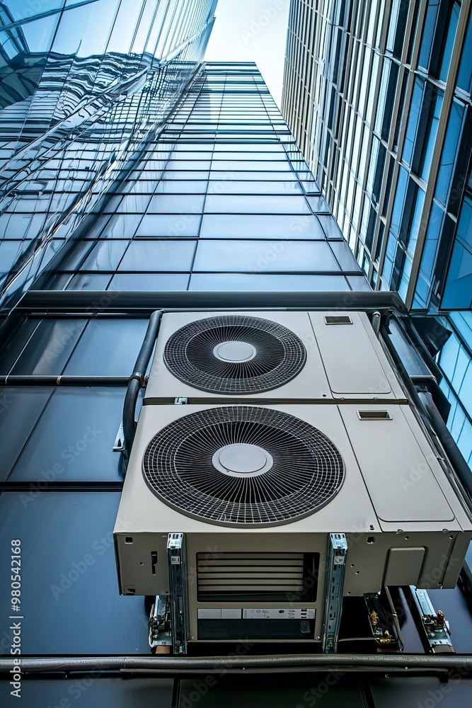 An HVAC System With Variable Refrigerant Flow (VRF) Technology Operates ...