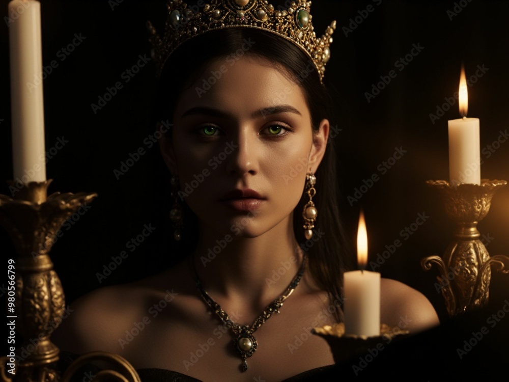 elegant queen of love, dark fantasy, beautiful face, insanely detailed ...