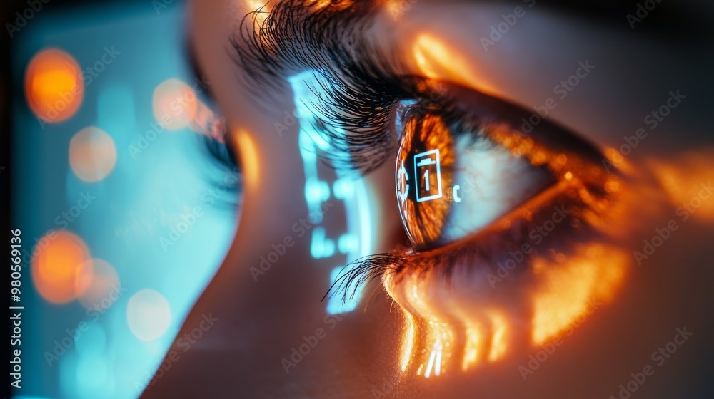 Detailed Digital Eye Chart Used in Vision Assessment with Clear Letters ...