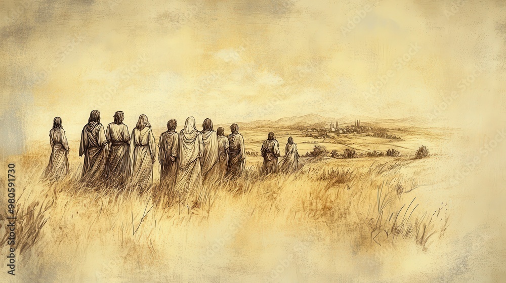 Biblical Illustration of 1 Chronicles: Tribes of Manasseh, Ephraim, and ...