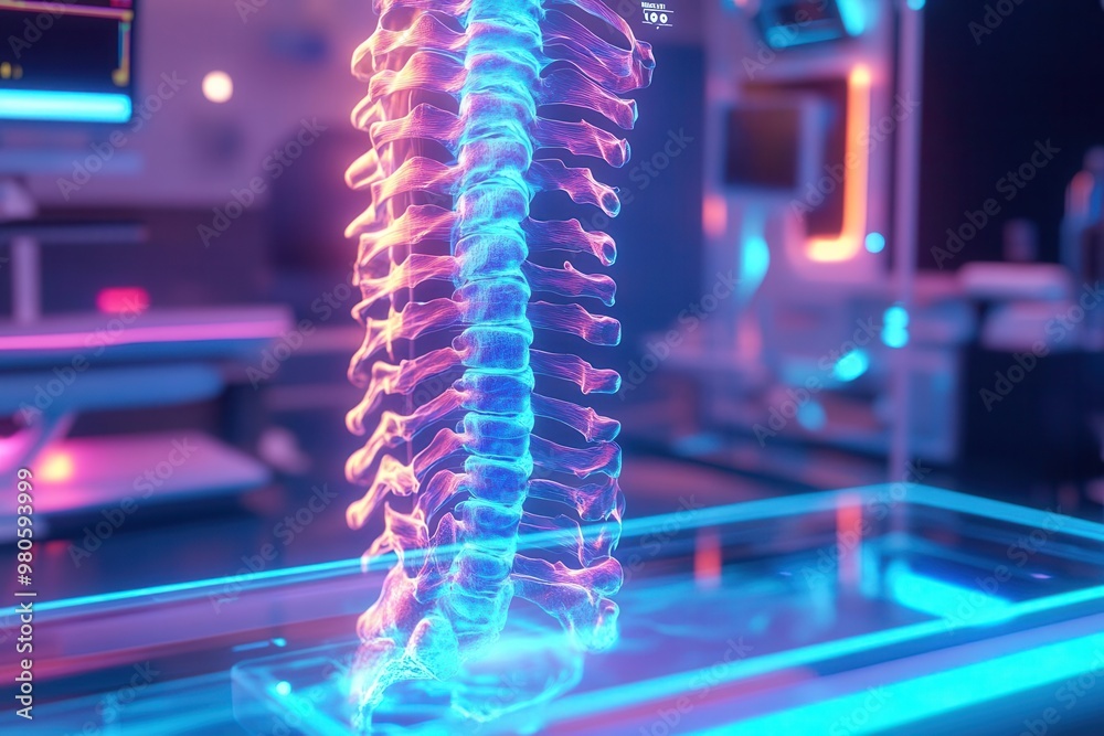 AI-powered spine diagnostics, holographic herniated disc detection ...