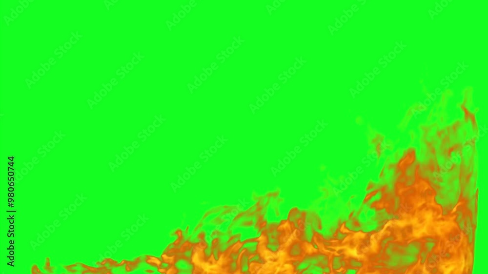 Fire flames that start to burn and covers the surface with fire. Good ...