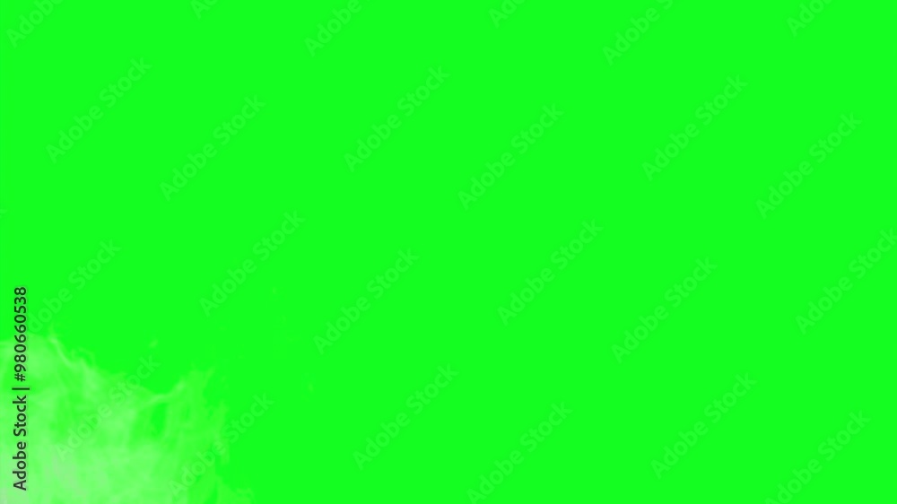 White smoke caused by burning or catching fire of a place or object in ...