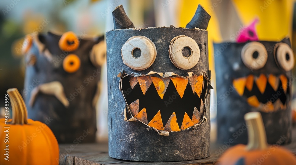 Celebrate Halloween with this spooky monster made from recycled toilet ...