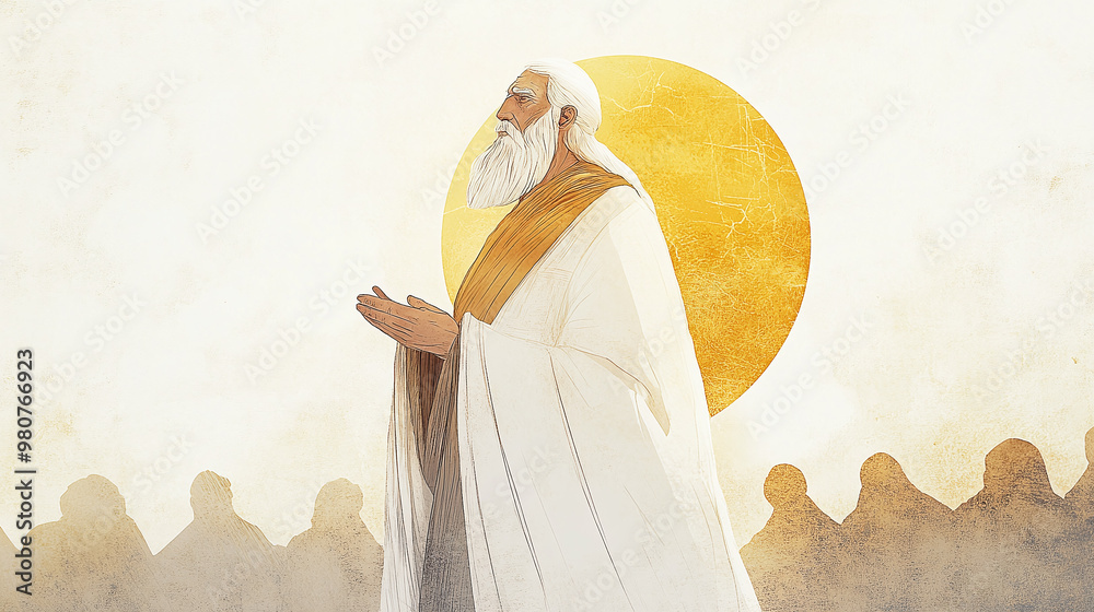 Depicts Melchizedek, a mysterious figure in the Old Testament, known as ...
