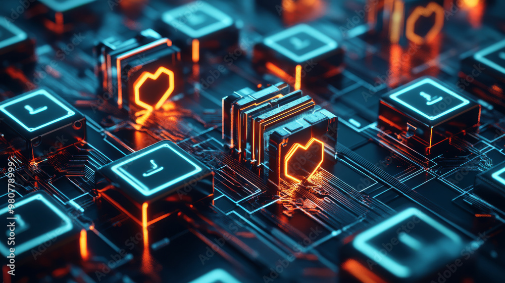 Secure Data Transmission With Encryption Visualized As Encrypted Streams Passing Through