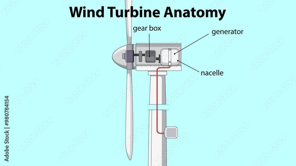 Wind Turbine Anatomy Overview Stock Video | Adobe Stock