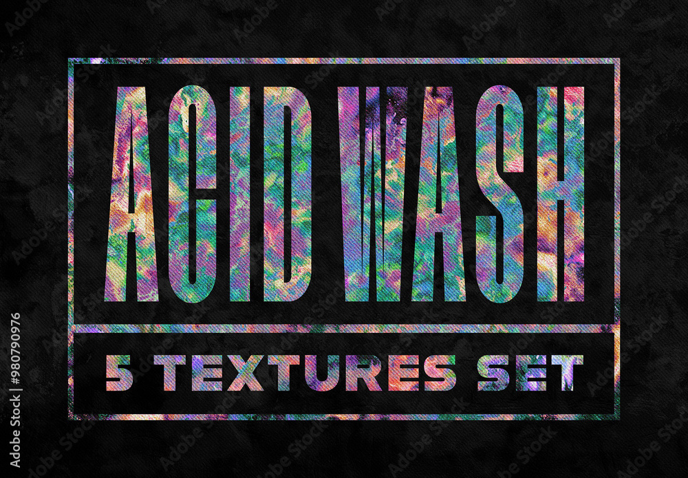 Acid Wash Textures With Generative AI Stock Template | Adobe Stock