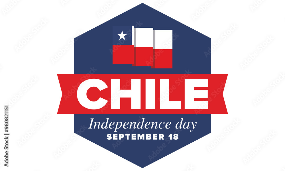 Chile Independence Day. Happy national holiday Fiestas Patrias. Freedom ...