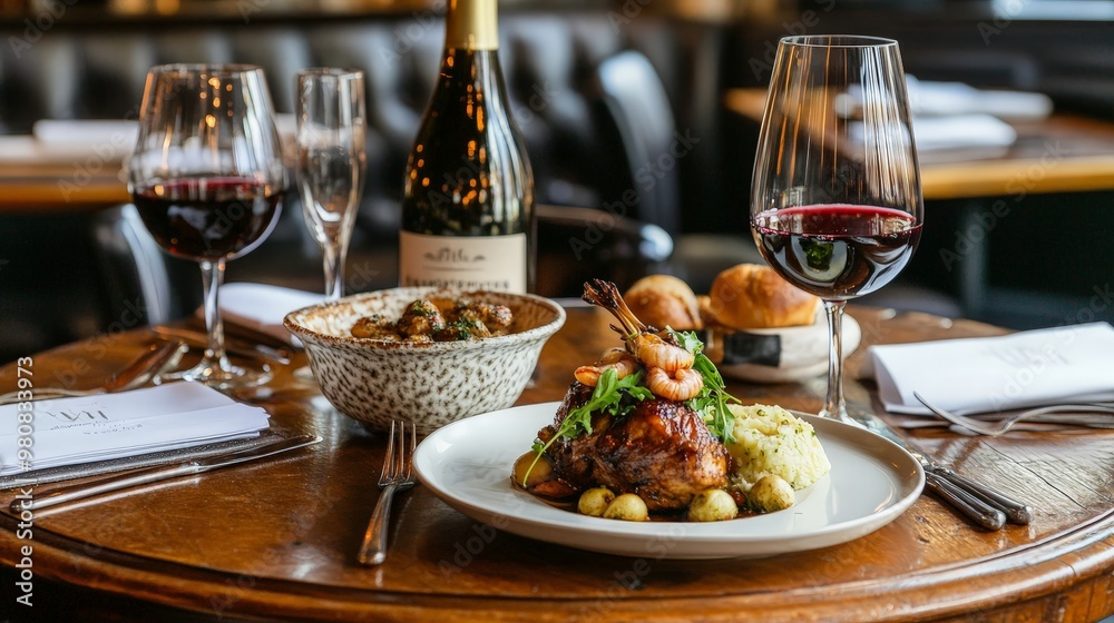 Step into a Parisian bistro, where classic French dishes like coq au ...