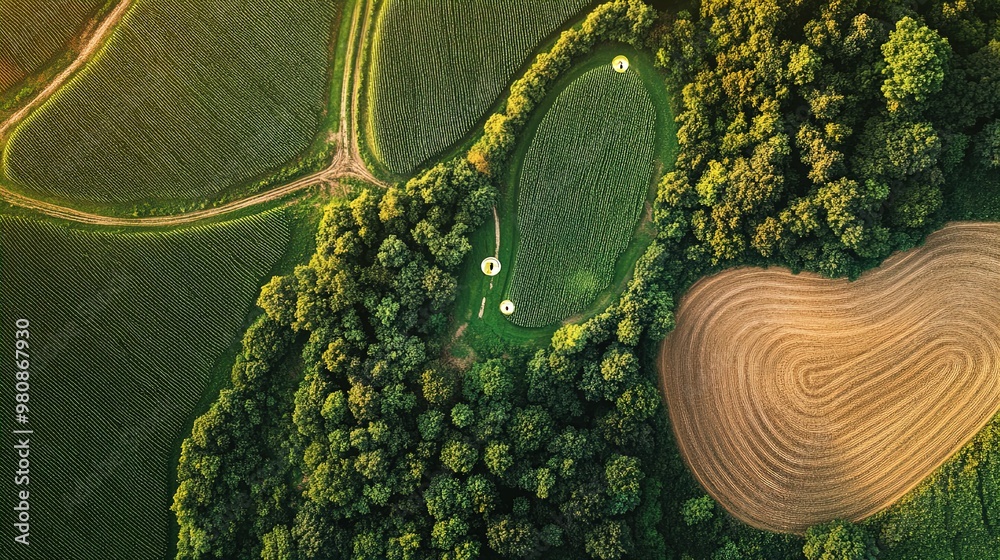 Stunning Overhead Imagery of Farmland Layout: Enhance Your Space with a ...