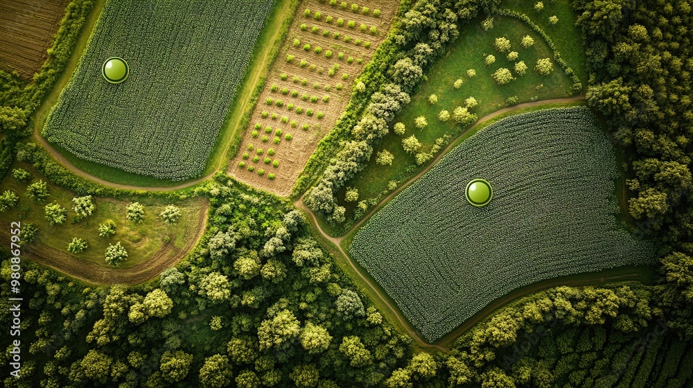 Stunning Overhead Imagery of Farmland Layout: Enhance Your Space with a ...