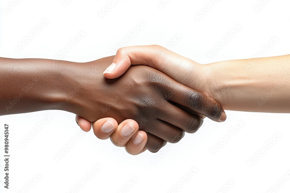 professional handshake between diverse business people symbolizing ...