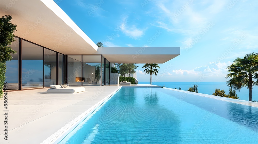 Luxurious modern directory layout with a minimalist design, displaying ...