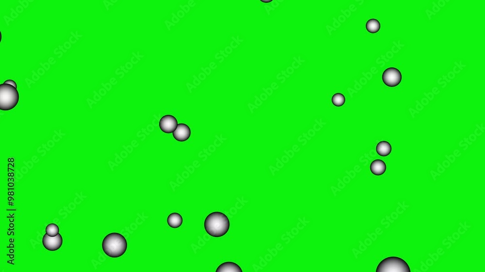 Bubbles on green screen background Realistic Bubble Foam Under Water ...